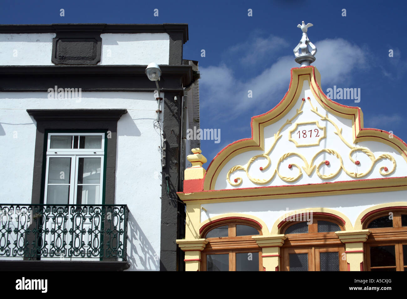 buildings in the Azores Stock Photo - Alamy