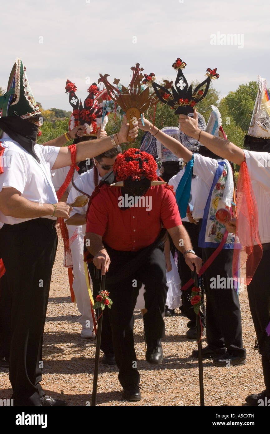 The Matachines dance at El Rancho de las Golondrinas, New Mexico Stock ...
