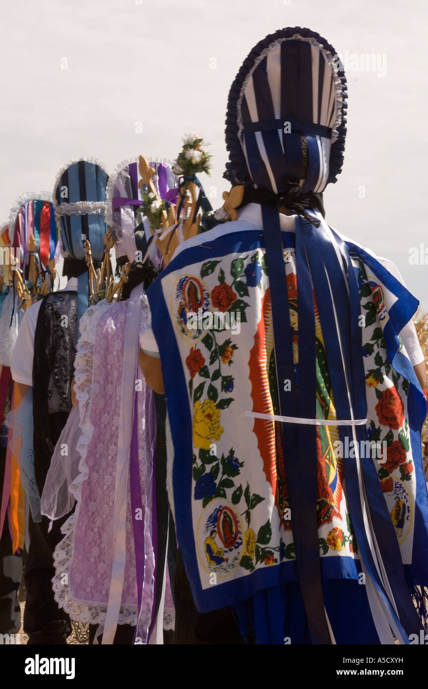 The Matachines dance at El Rancho de las Golondrinas, New Mexico Stock ...