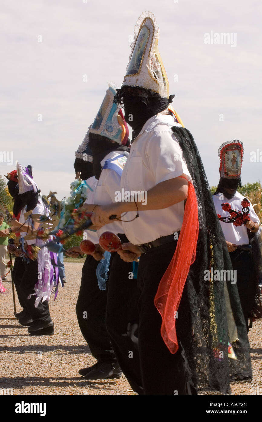 The Matachines dance at El Rancho de las Golondrinas, New Mexico Stock ...
