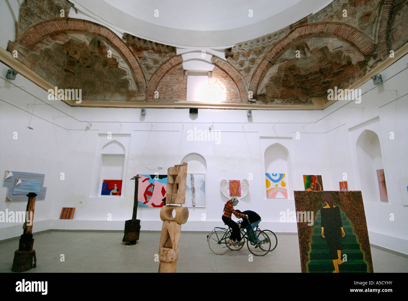 FYROM Republic of Macedonia. SKOPJE Chifte Hamam Gallery, Carsija old ...