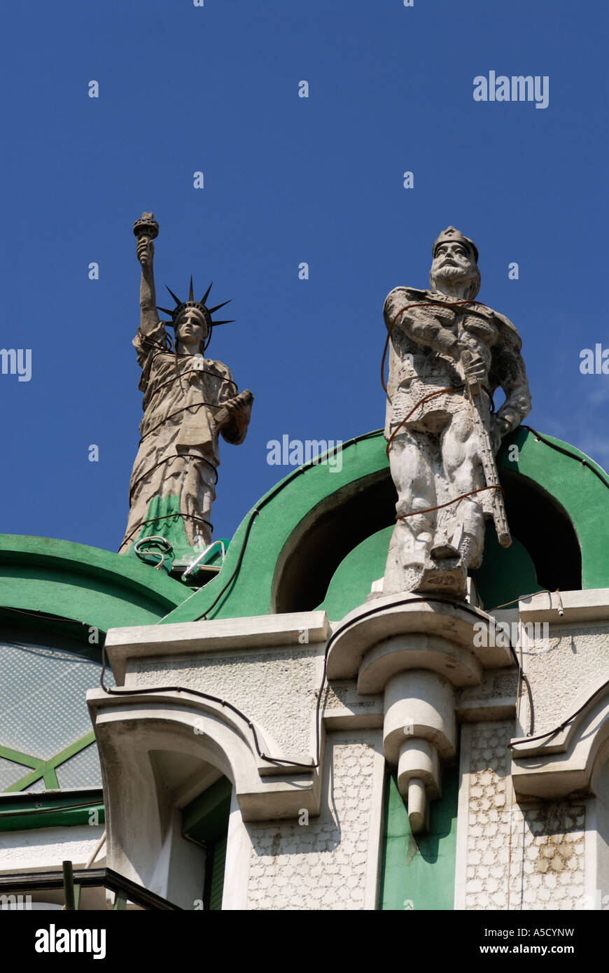 FYROM Republic of Macedonia. SKOPJE The unique facade of hotel ...