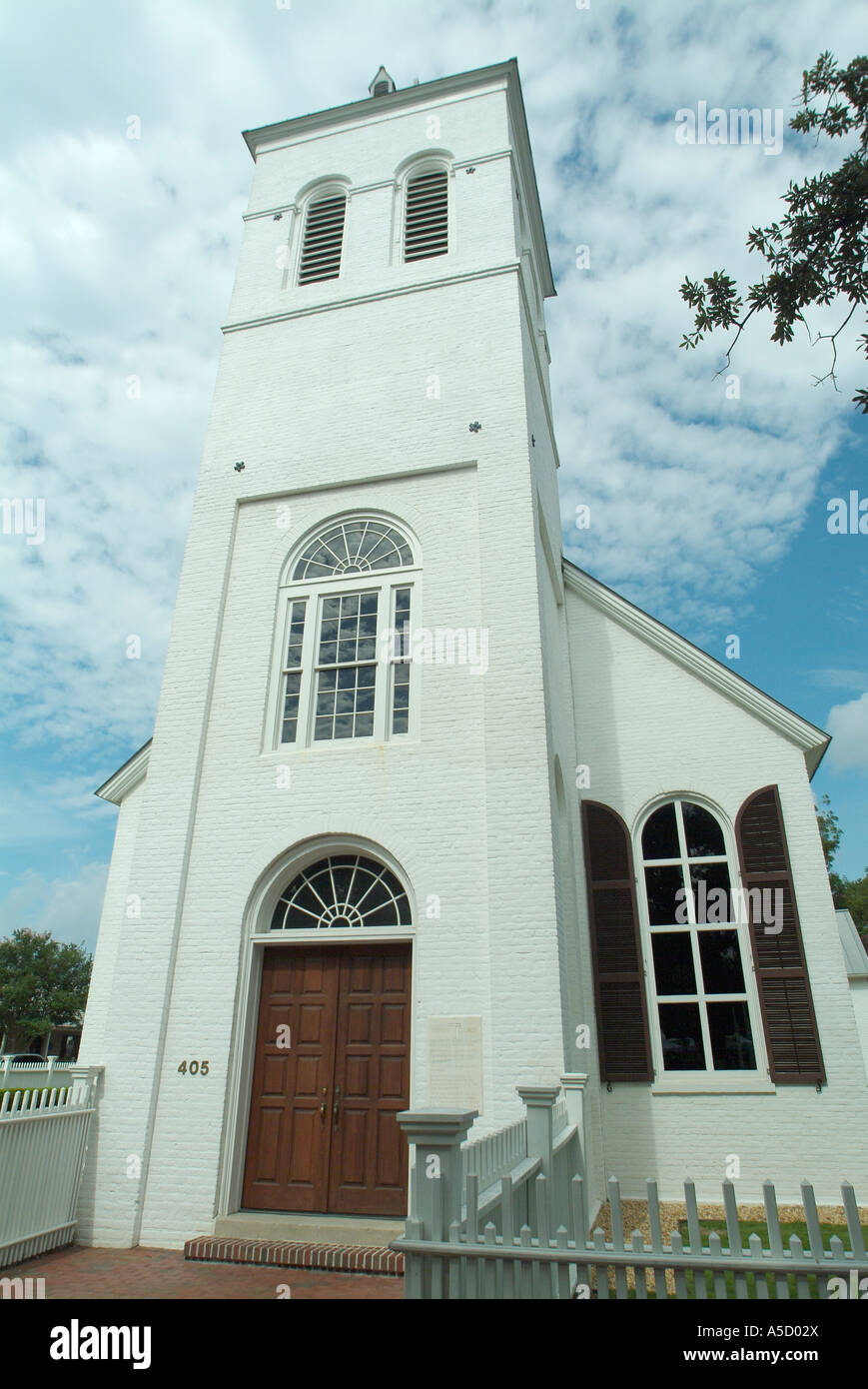 Old Christ church in Pensacola, Florida Gulf of Mexico Stock Photo - Alamy