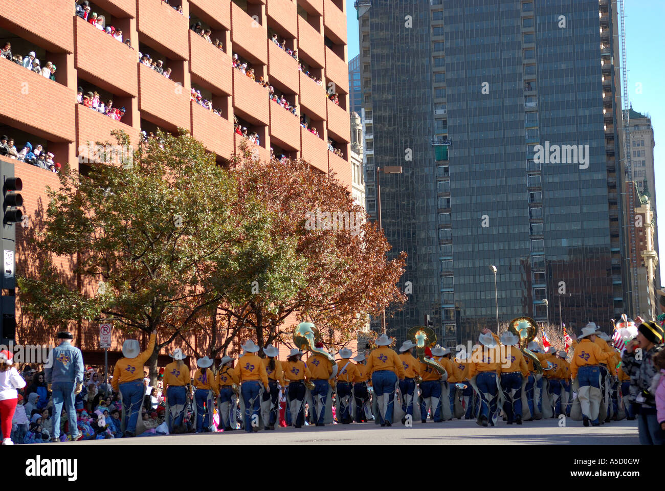 Band playing music during a Christmas Parade Stock Photo - Alamy
