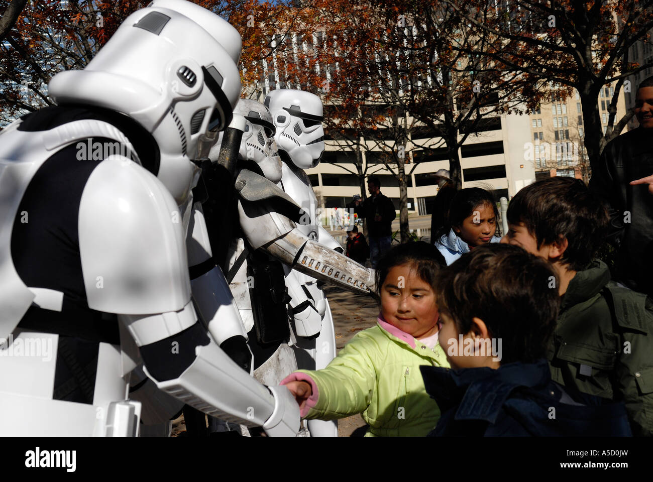 Group of star wars storm troopers greeting during a parade Stock Photo ...