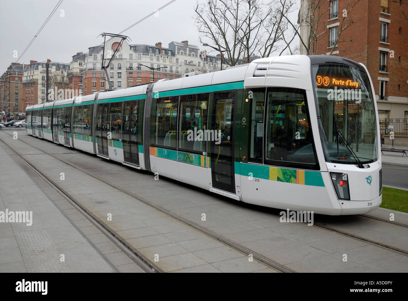 Tramway in Paris, France Stock Photo - Alamy