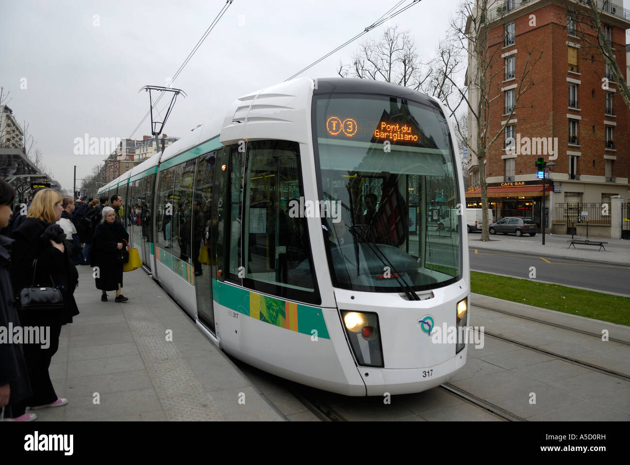 Tramway in Paris, France Stock Photo - Alamy