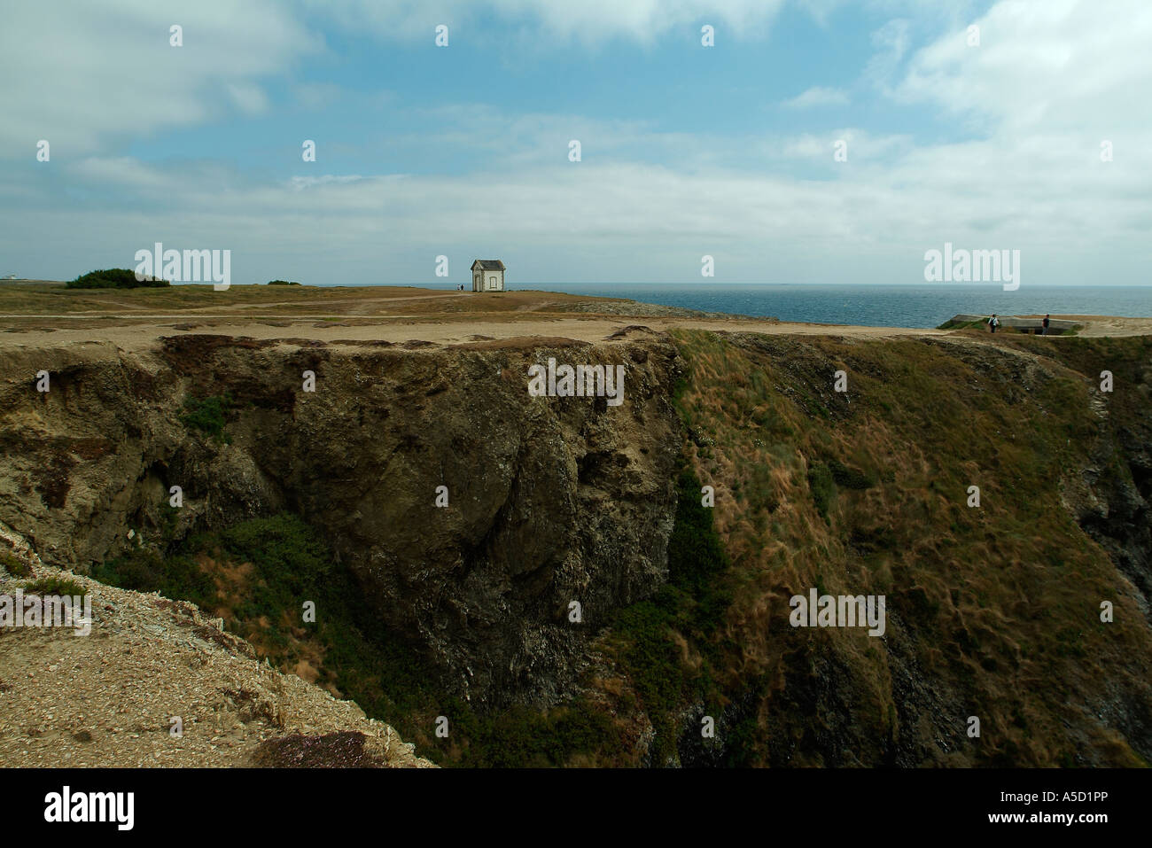 Cliffs on the coast in Belle Ile en Mer, Brittany Stock Photo - Alamy