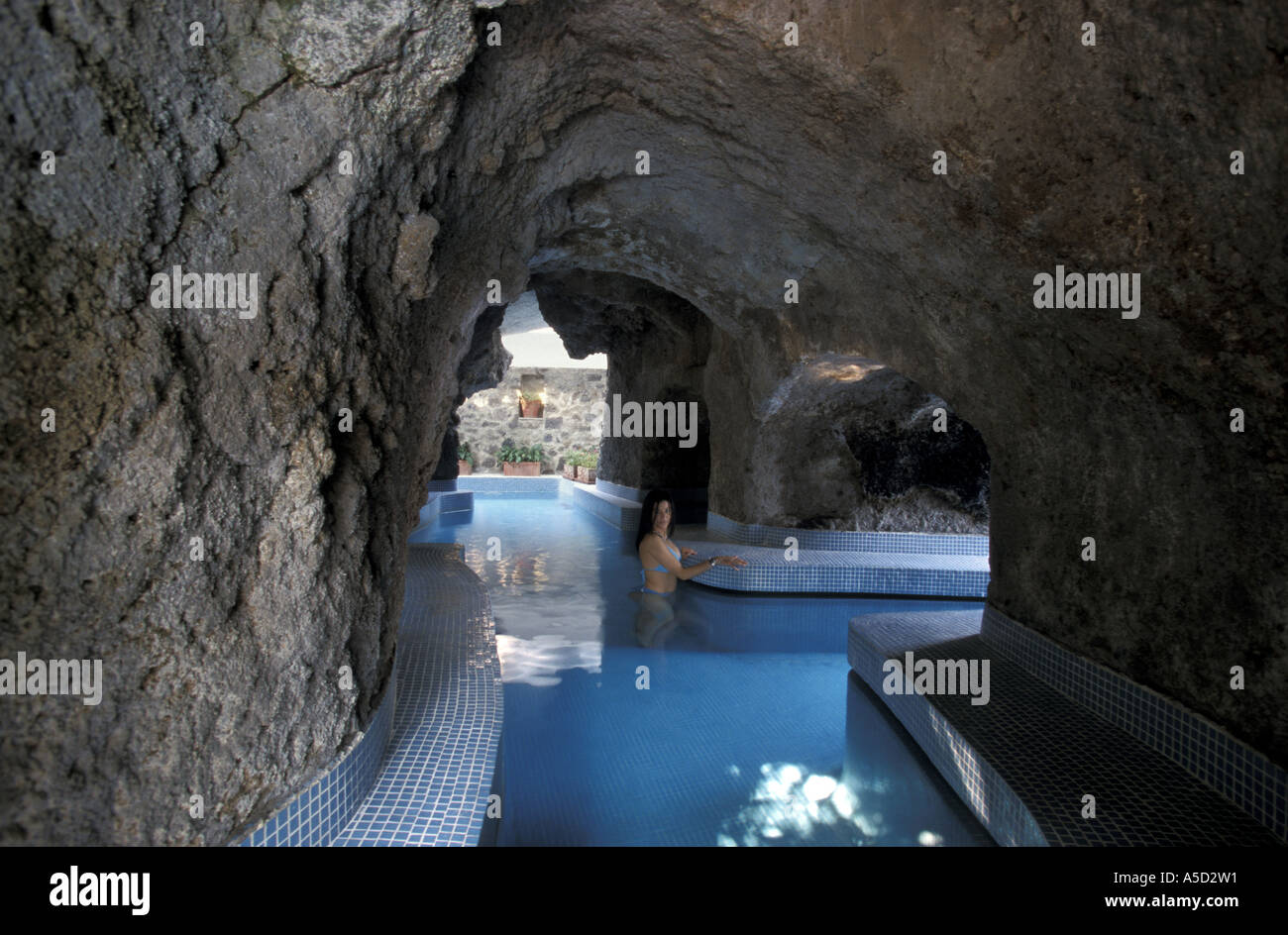 Negombo thermal resort Ischia Campania Italy Stock Photo - Alamy