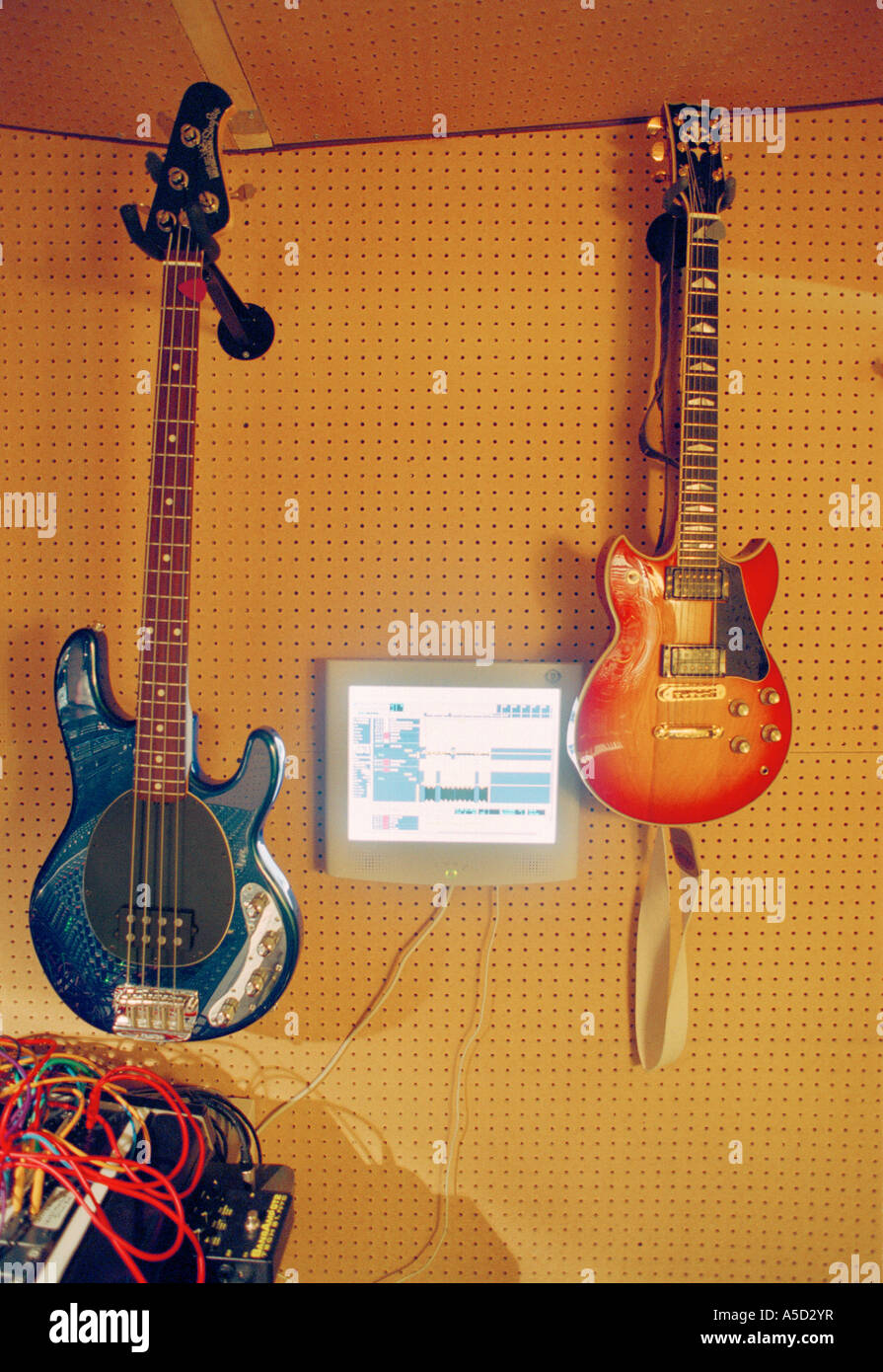 Electronic and digital technology used in a recording studio Stock ...