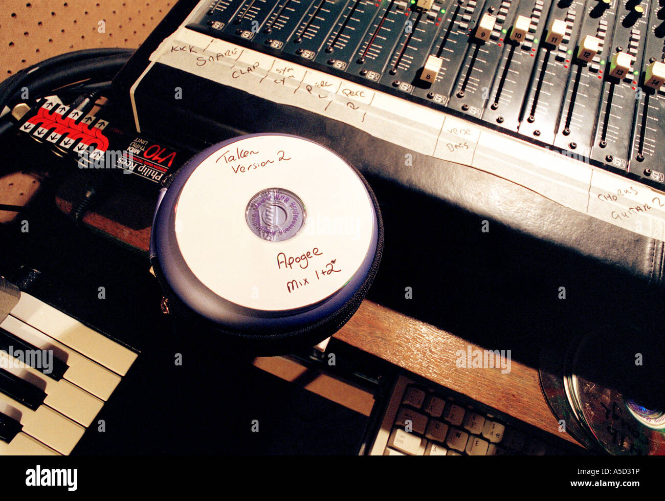 Close up details of a electronic and digital technology used in a ...