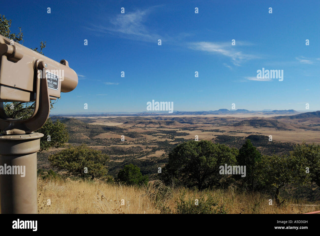 View on Davis Mountains, West Texas from Mac Donald observatory Stock ...