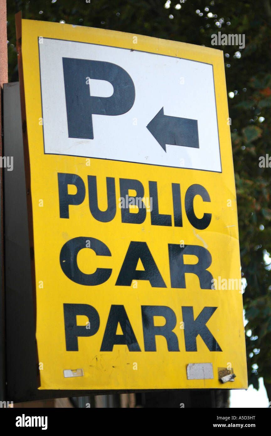 Public Car Park sign Stock Photo - Alamy