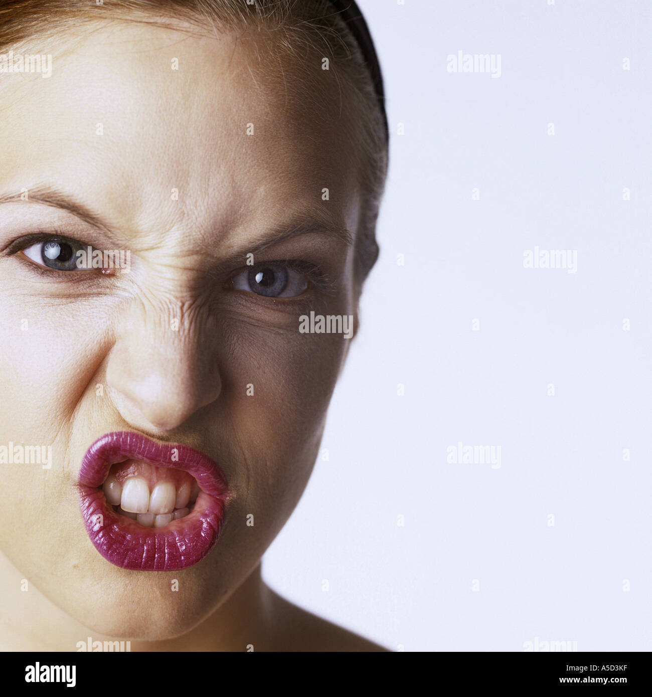 Angry woman, portrait Stock Photo - Alamy