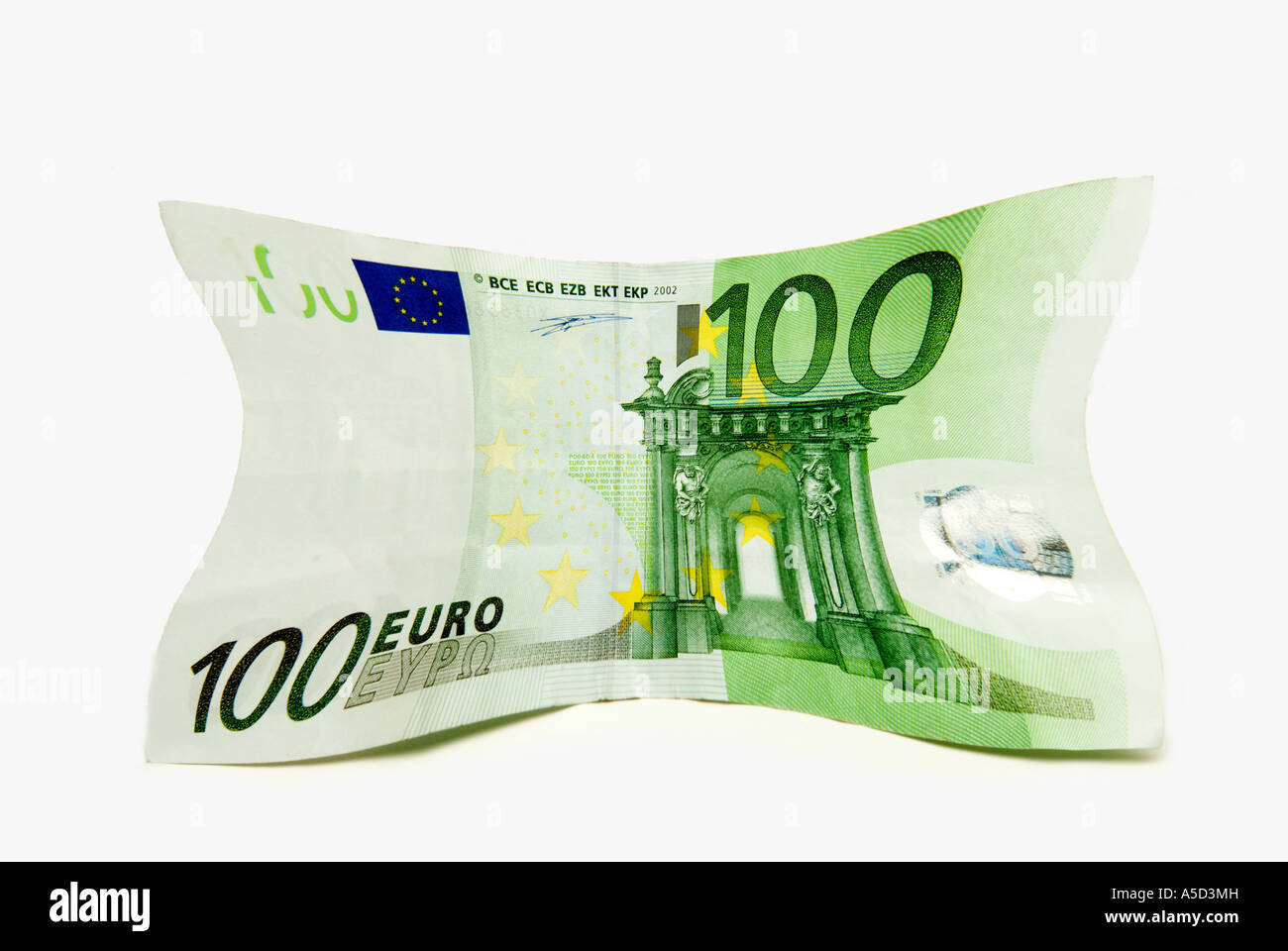 100 Euro Currency Money Note on white background Stock Photo - Alamy