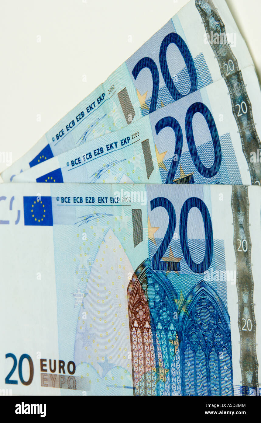 Twenty Euro Notes Stock Photo - Alamy
