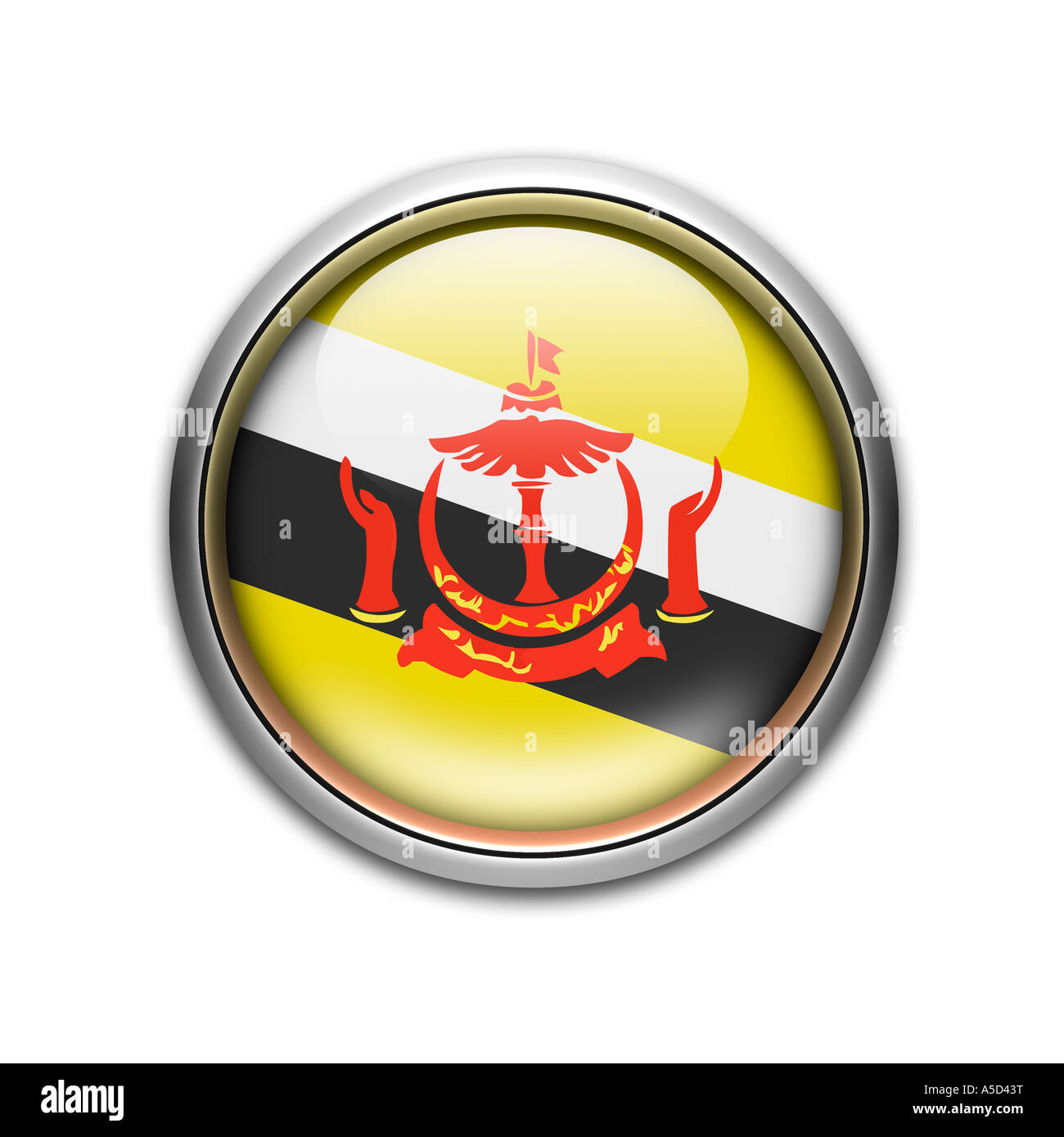 Flag of Brunei Stock Photo - Alamy