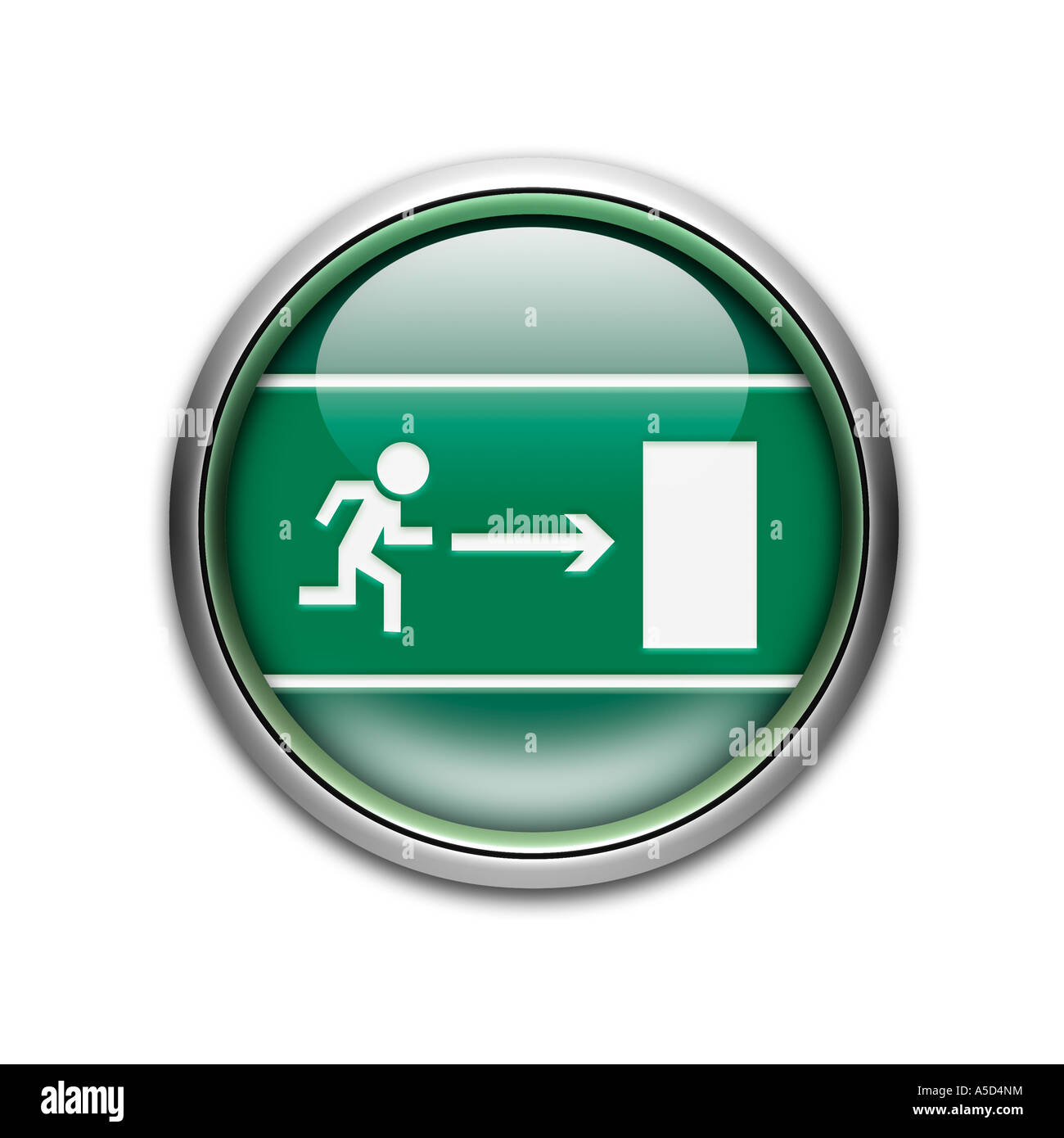 Escape route symbol Stock Photo - Alamy
