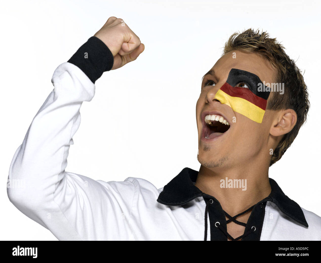 Male German soccer fan Stock Photo - Alamy
