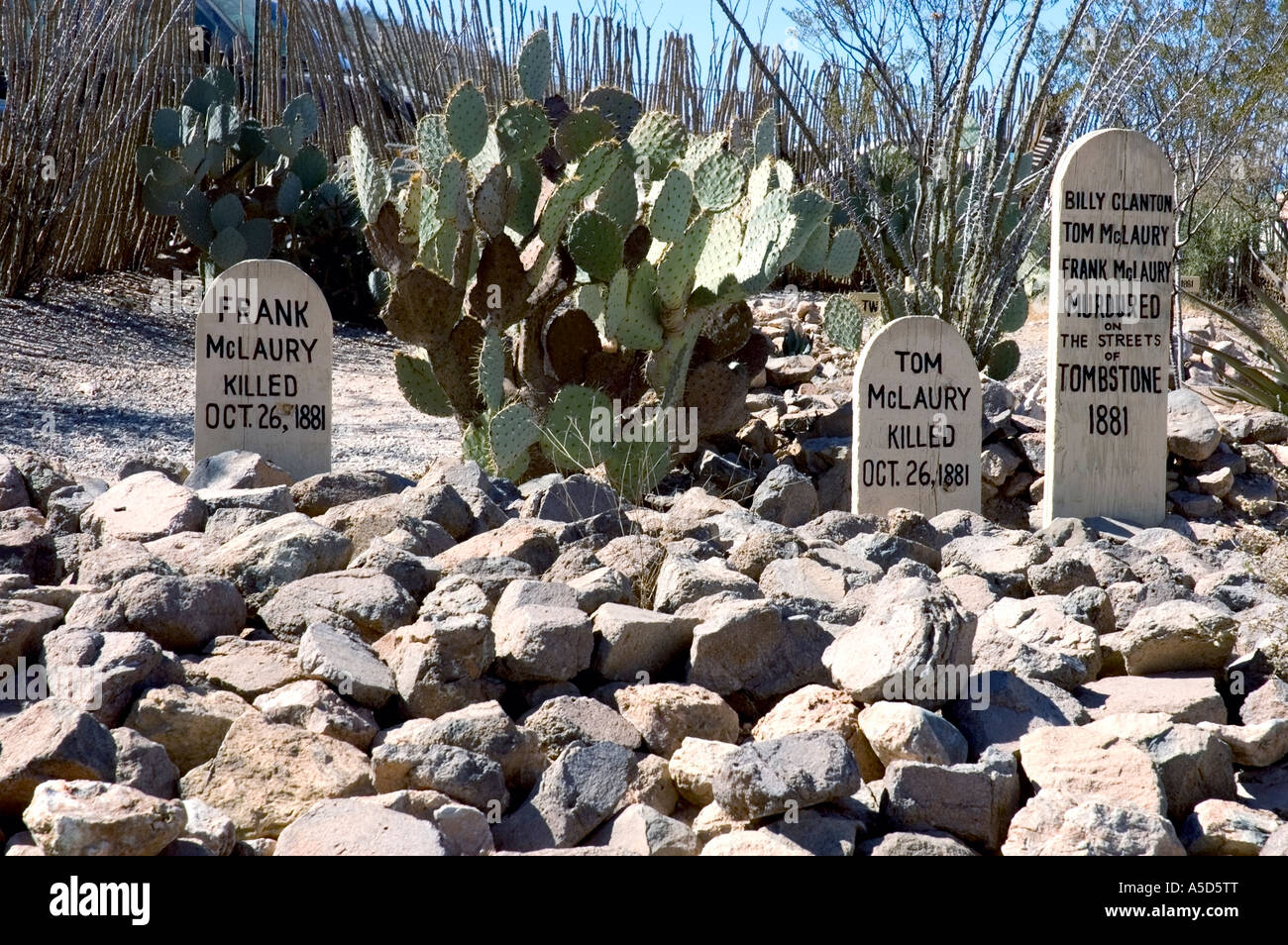 Famous Boot Hill Graveyard, Tombstone Arizona, USA Stock Photo - Alamy