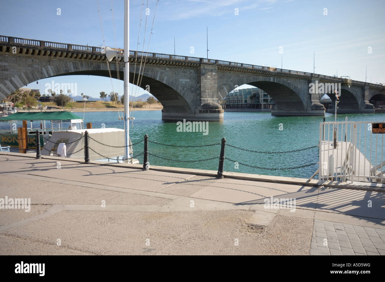 London Bridge, reconstructed at Lake Havasu City, Arizona USA Stock ...