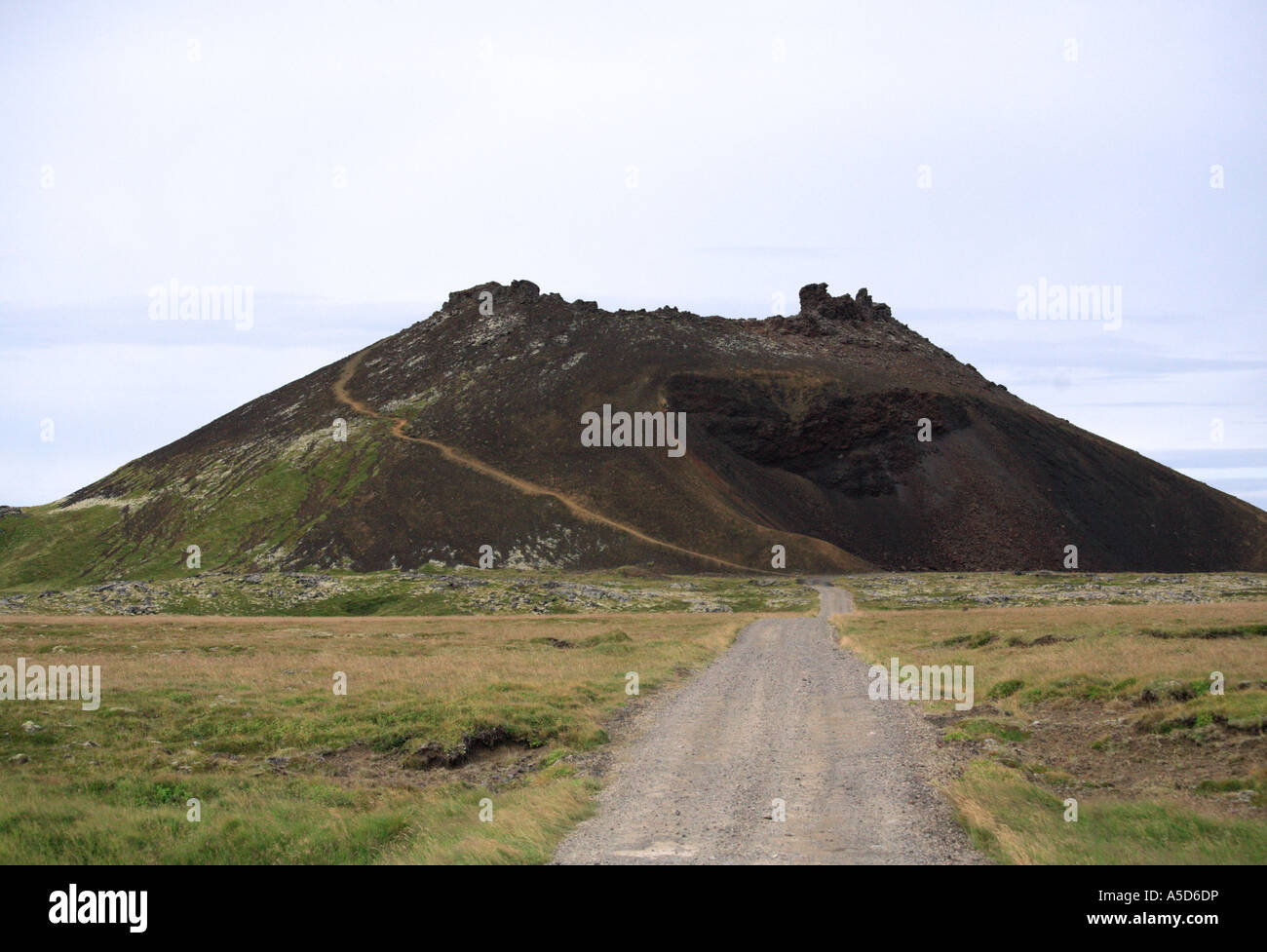 Saxholl crater Snaefellsnes Peninsula Iceland Stock Photo - Alamy