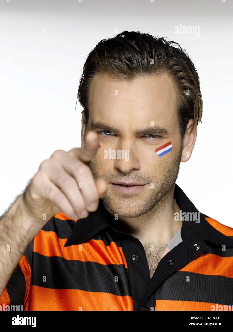 Male soccer fan from Netherlands Stock Photo - Alamy