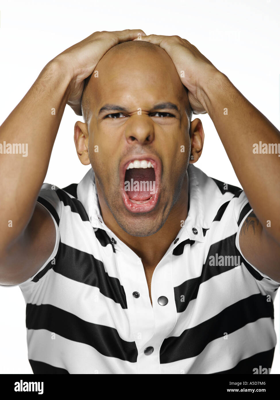 Young sports fan, shouting Stock Photo - Alamy