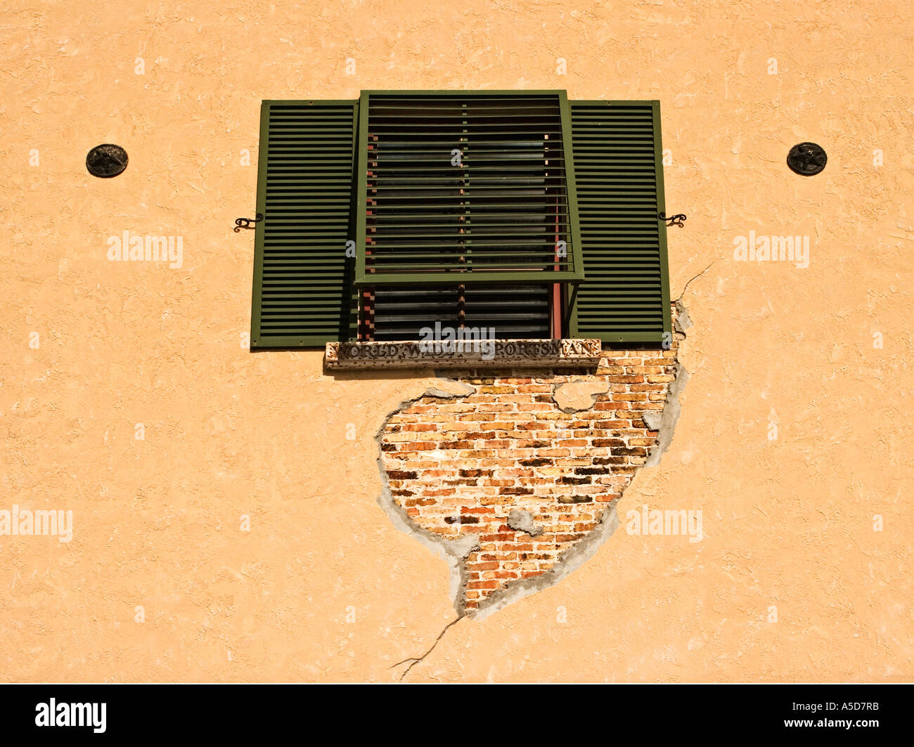 Window and Facade of an Old Building Stock Photo - Alamy