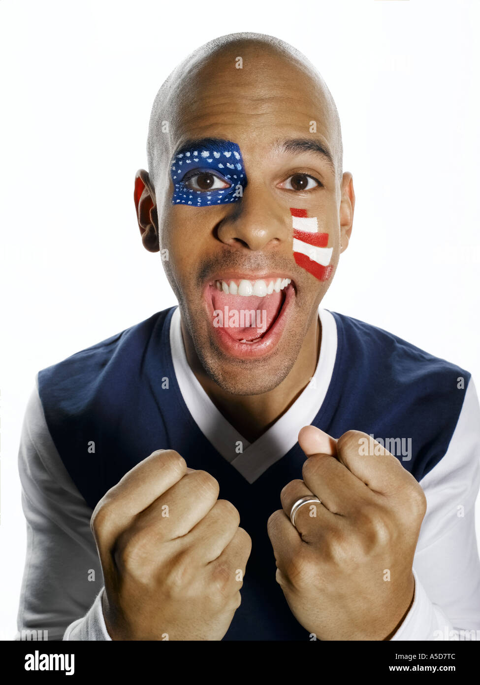 Face painted fans usa hi-res stock photography and images - Alamy