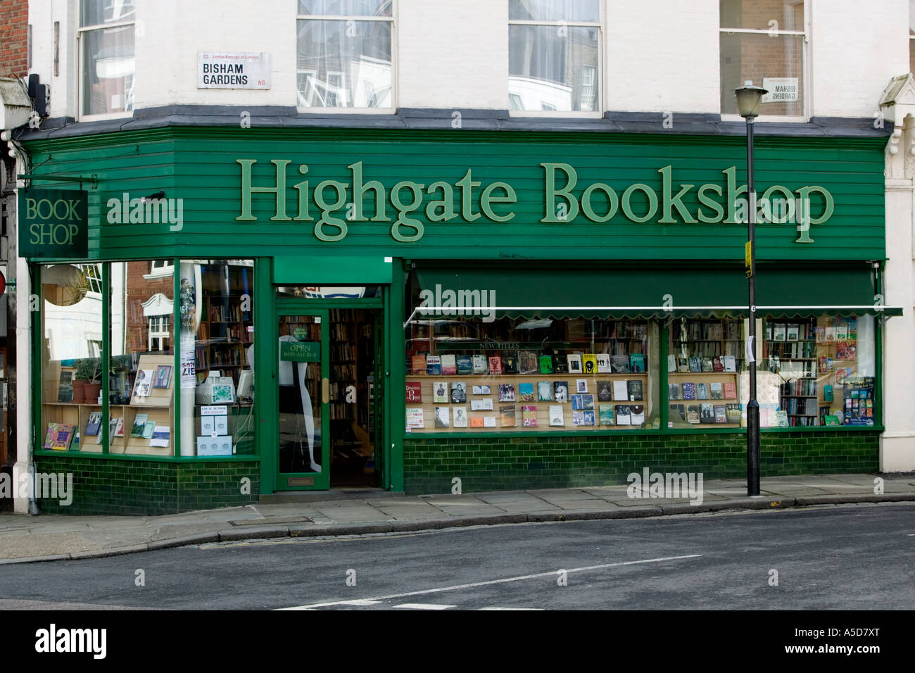 Highgate Bookshop, shopfront of an independent bookseller in London ...