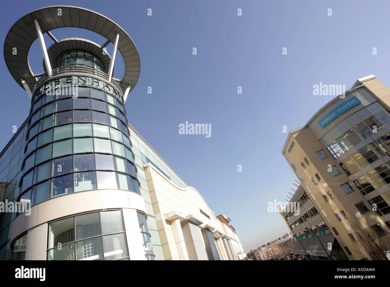 Corner of the Debenhams department store in the Bull Ring Shopping ...