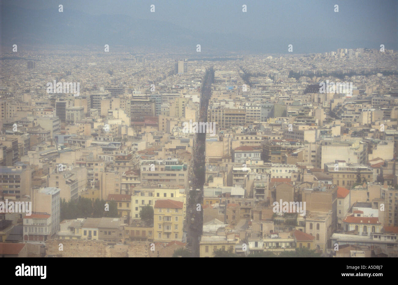 Athens pollution hi-res stock photography and images - Alamy