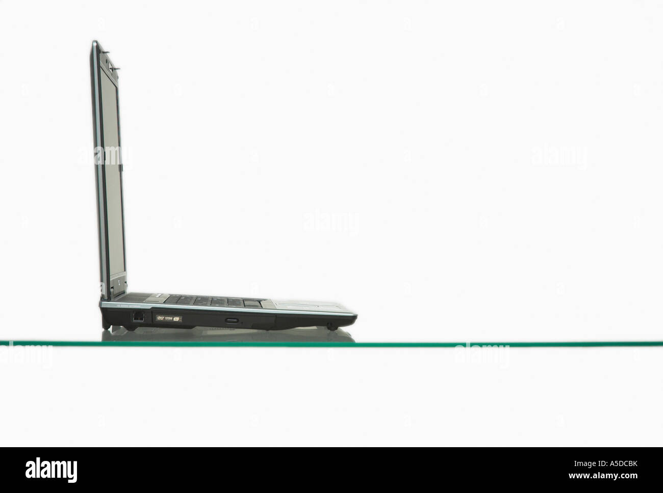 Laptop computer isolated on white background Stock Photo - Alamy