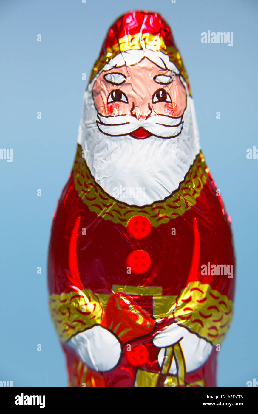 Chocolate Santa Claus Stock Photo - Alamy
