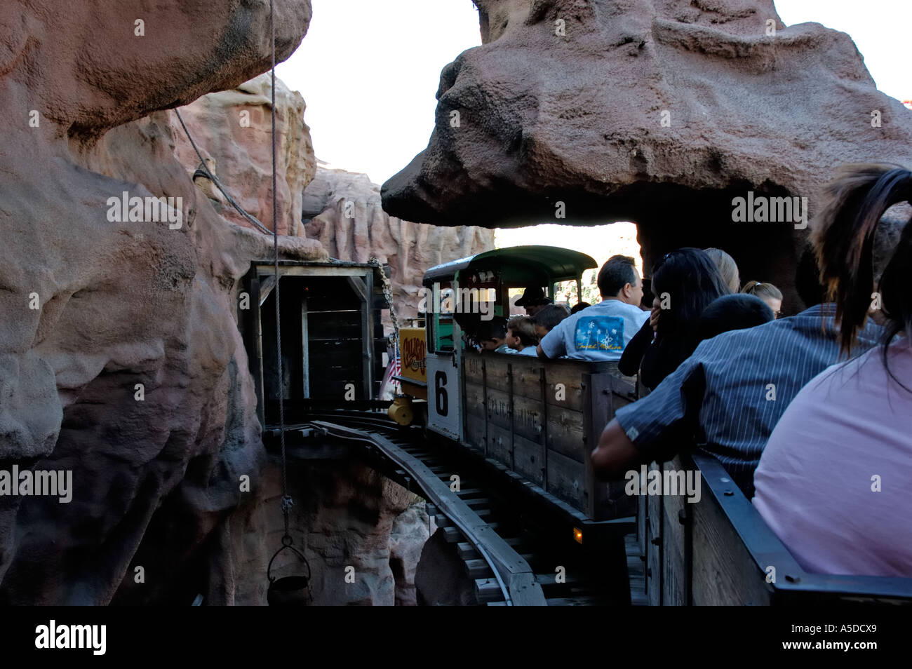 Calico Mine Ride at Knott's Berry Farm theme park CALIFORNIA Stock ...