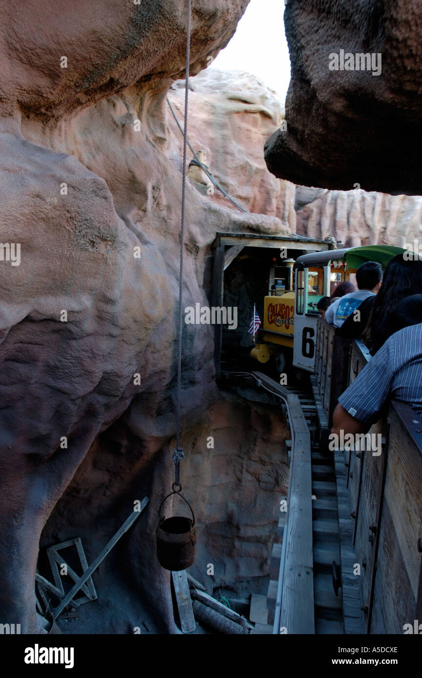 Calico Mine Ride at Knott's Berry Farm theme park CALIFORNIA Stock ...