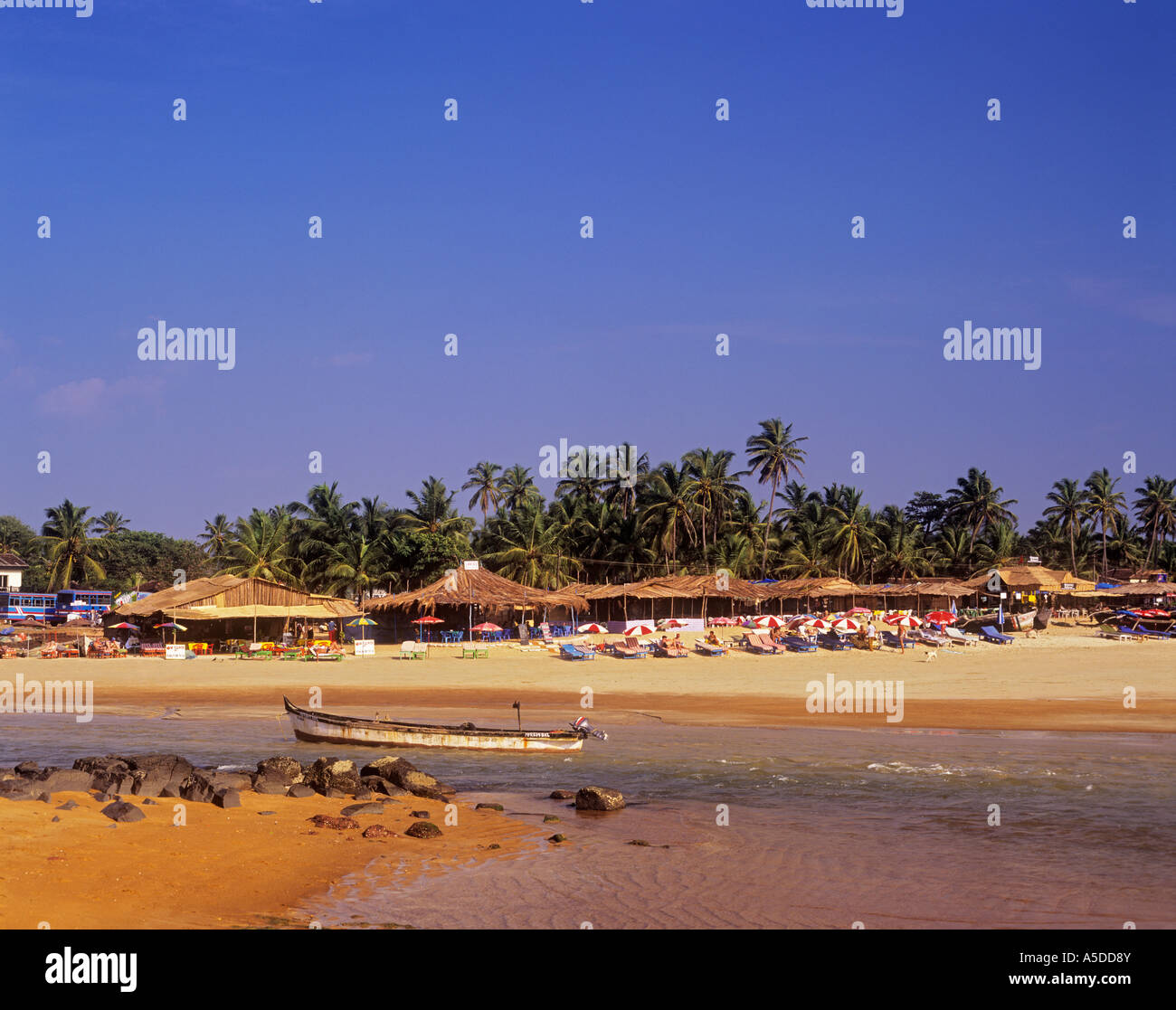 Baga Beach Bardez Goa India Stock Photo - Alamy