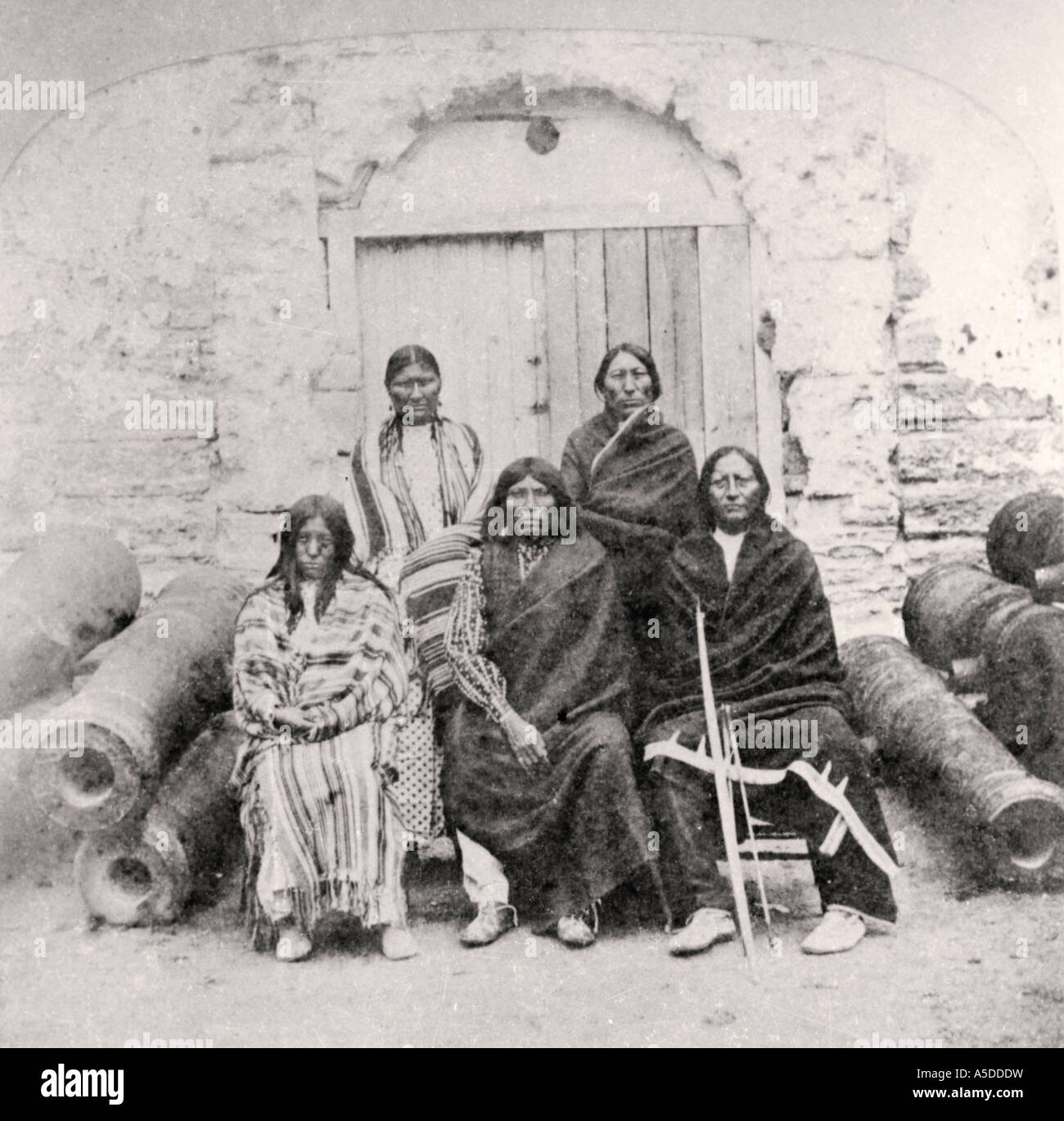 Native American prisoners in St Augustine Florida Stock Photo - Alamy