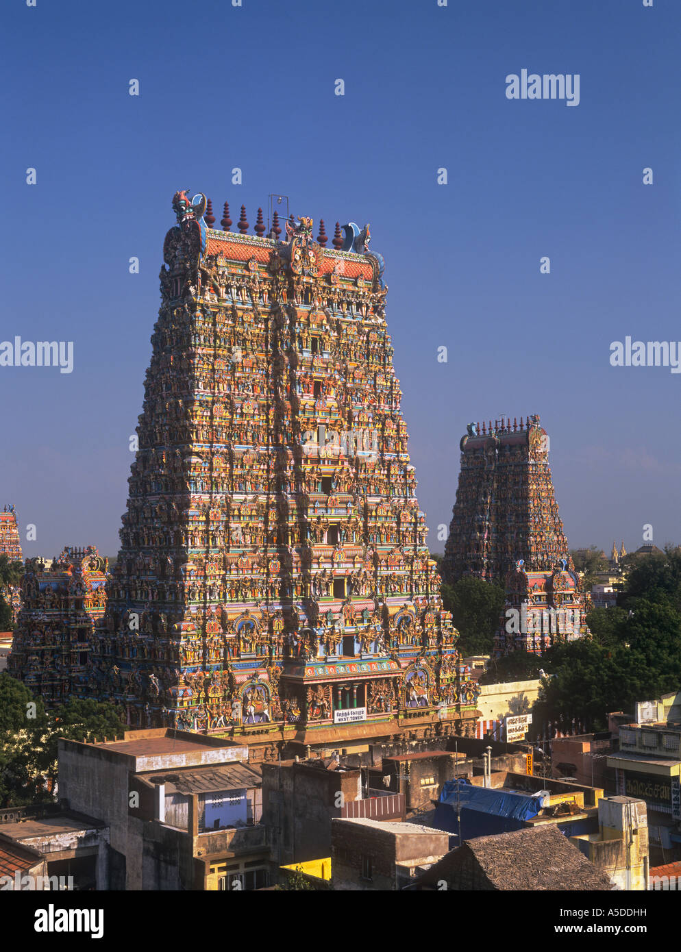 Minakshi Temple Madurai Tamil Nadu India Stock Photo - Alamy