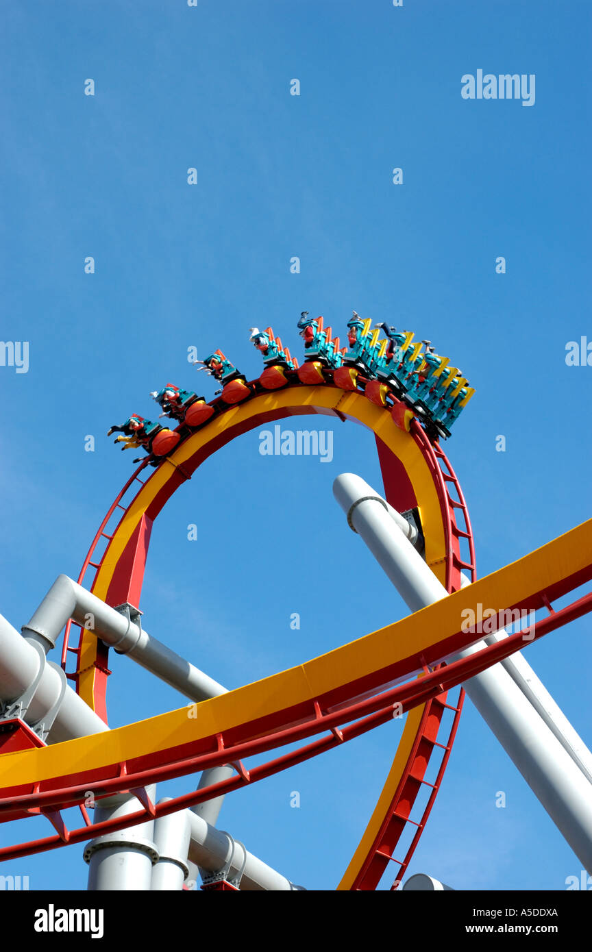Silver Bullet Rollercoaster Ride. Knott's Berry Farm Theme Park ...