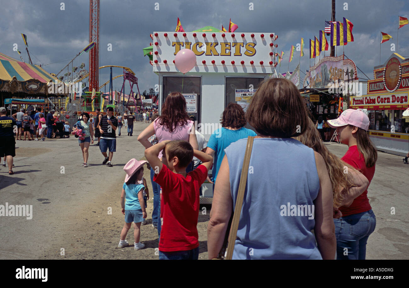 Ticket booth at a county fair in Florida USA Stock Photo - Alamy