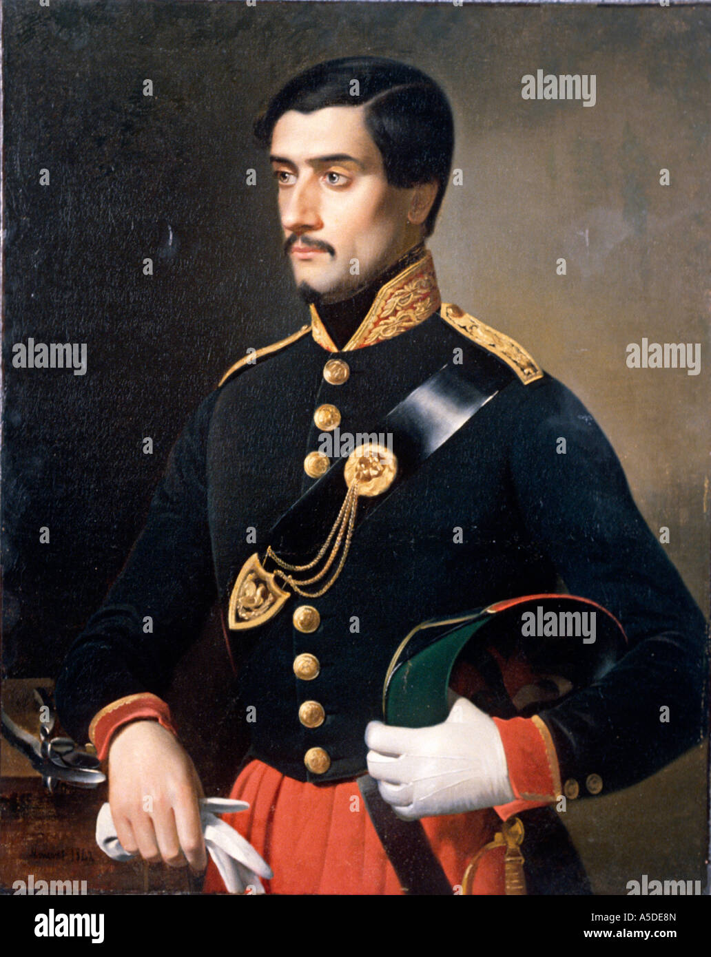 Portrait of a military officer Stock Photo - Alamy