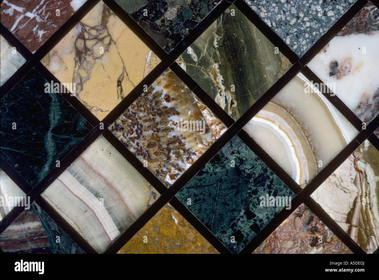 Closeup of inlaid marble Stock Photo - Alamy