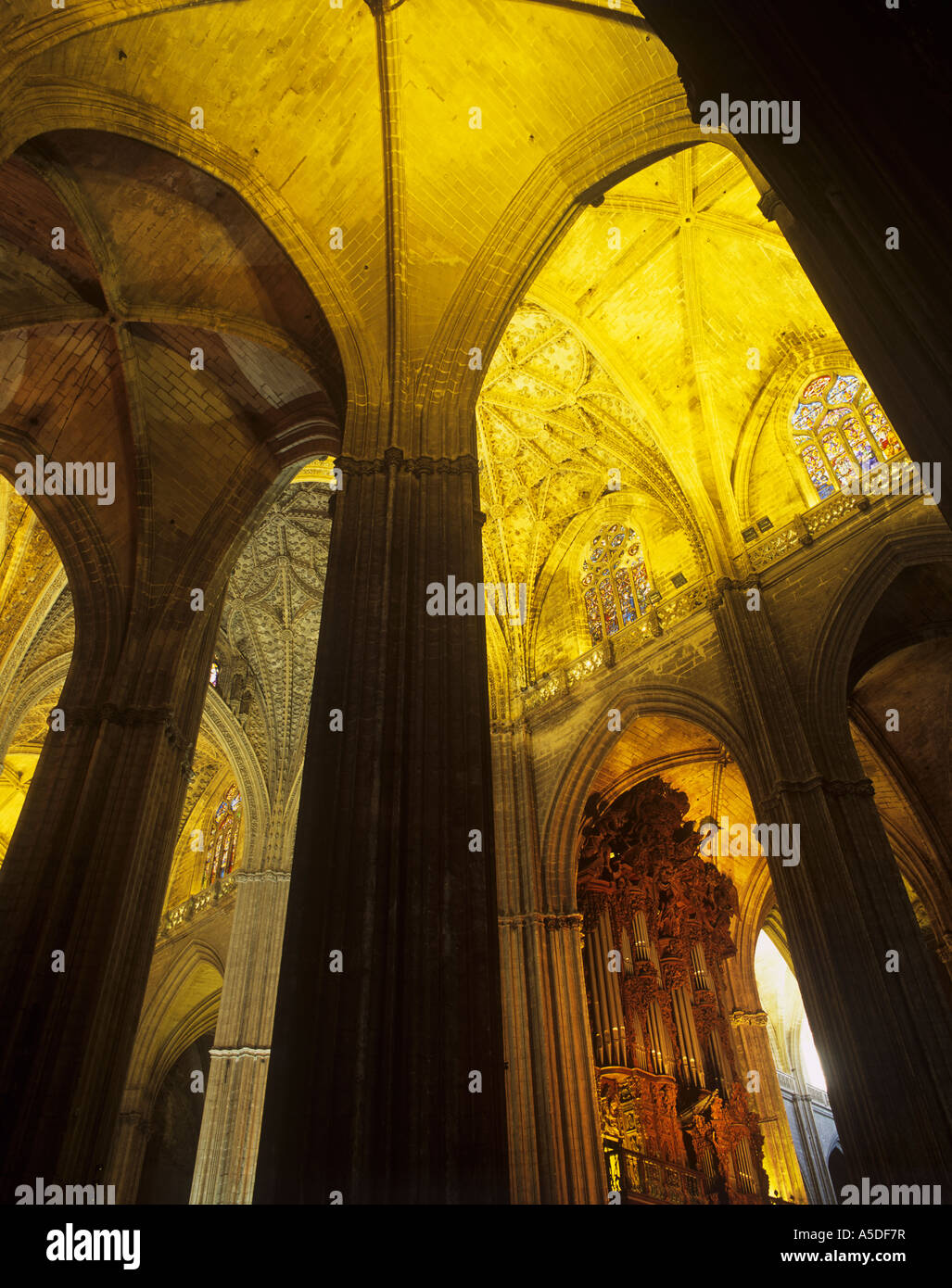 Seville Cathedral interior Spain Stock Photo - Alamy