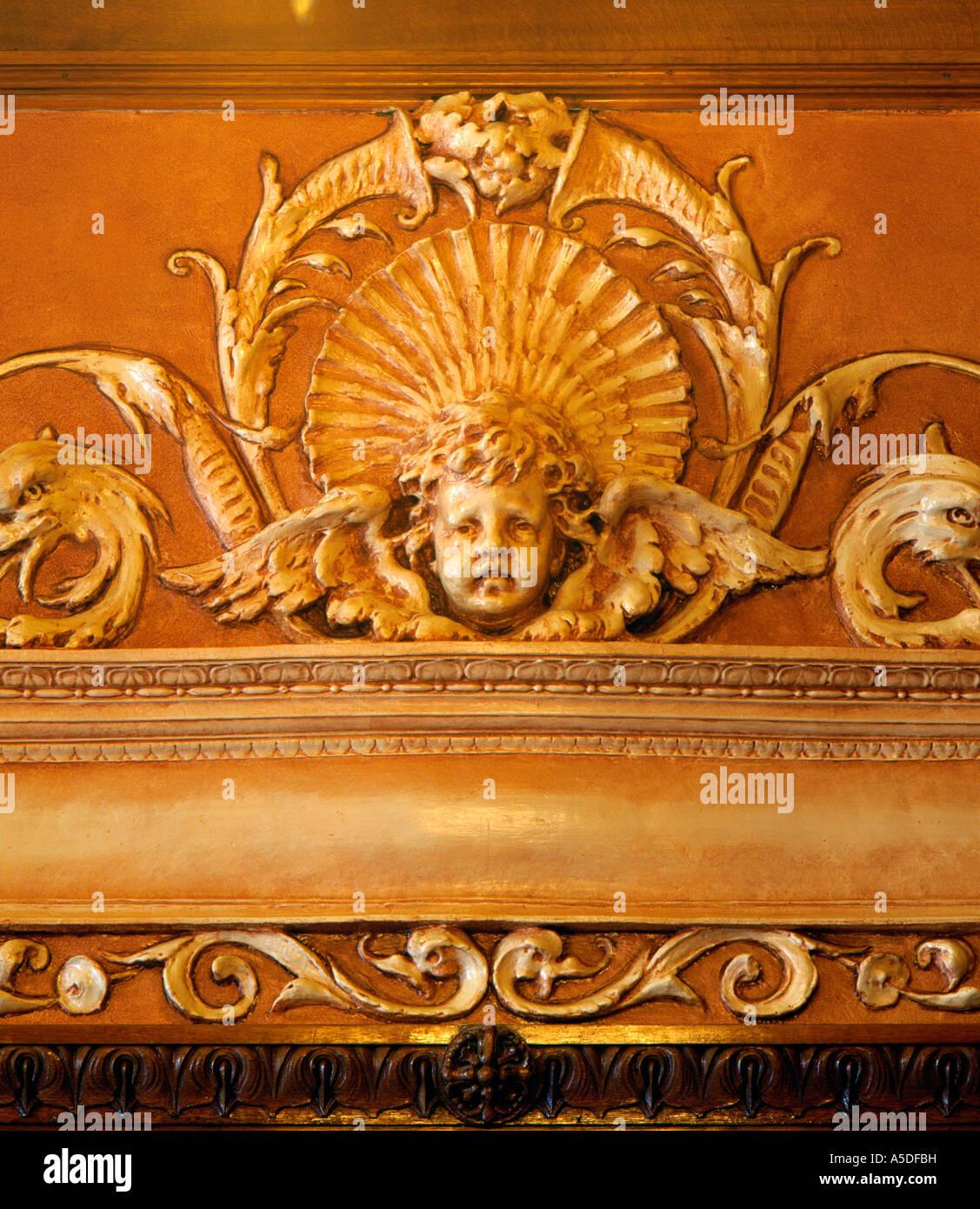 Decorative plaster molding Stock Photo - Alamy