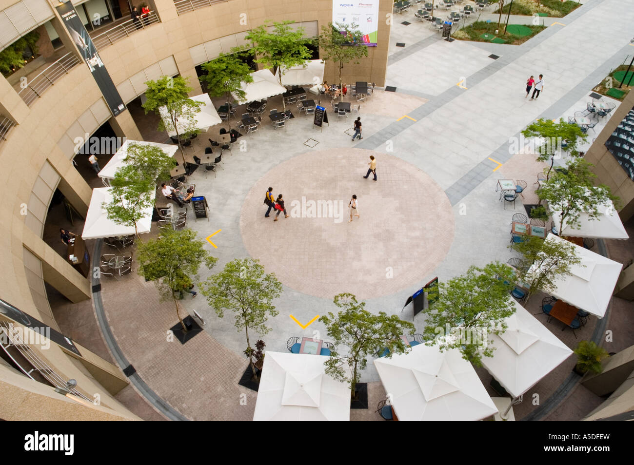 Stock photo of the courtyard of the Esplanade Theatres on the Bay in ...