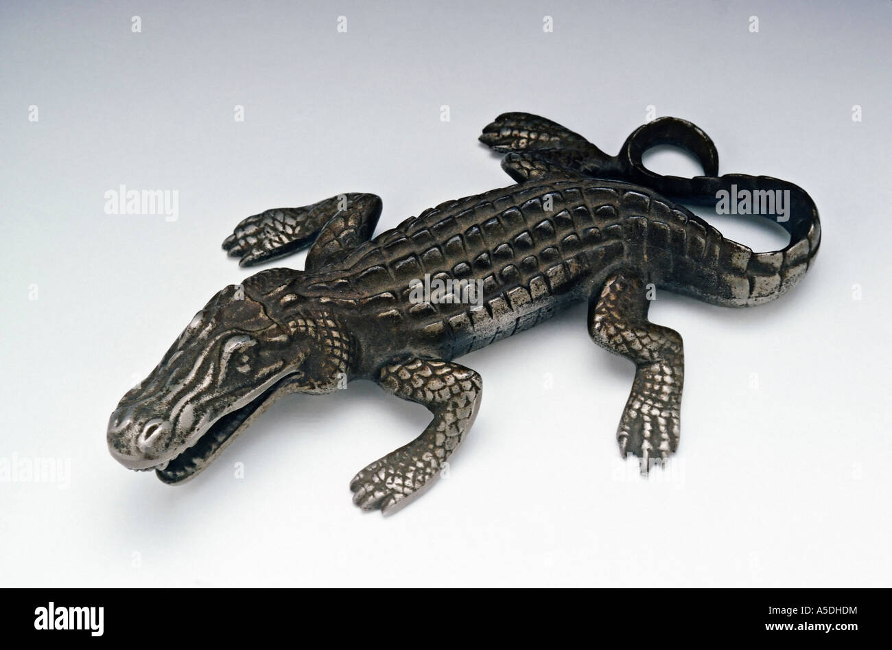 Metal alligator souvenir Stock Photo - Alamy