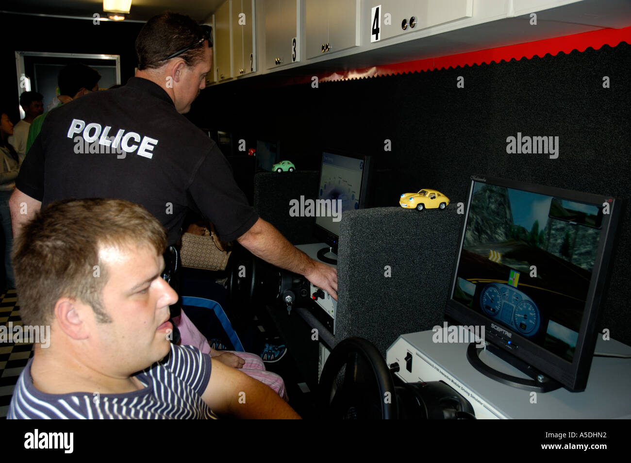 Driving simulator police hi-res stock photography and images - Alamy