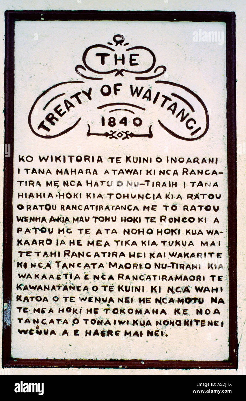 Treaty of waitangi hi-res stock photography and images - Alamy
